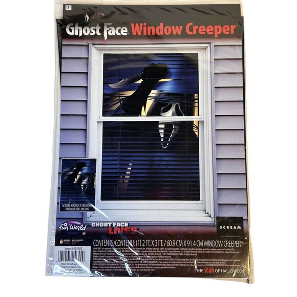 Fun World | Holiday | Movie Scream Ghost Face Window Creeper Poster ...